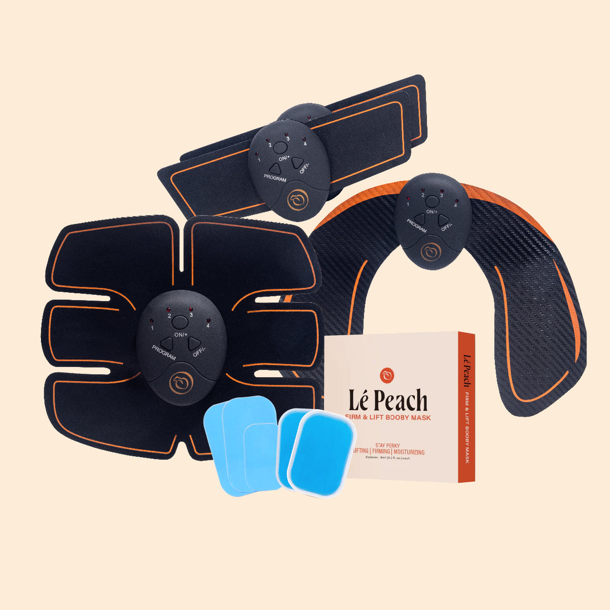 Le Peach Queen Set | EMS Trainers & Booby Masks